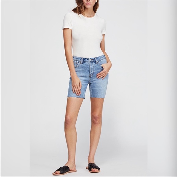 Free People | Shorts | Nwot Free People Avery Button Fly Bermuda Shorts ...